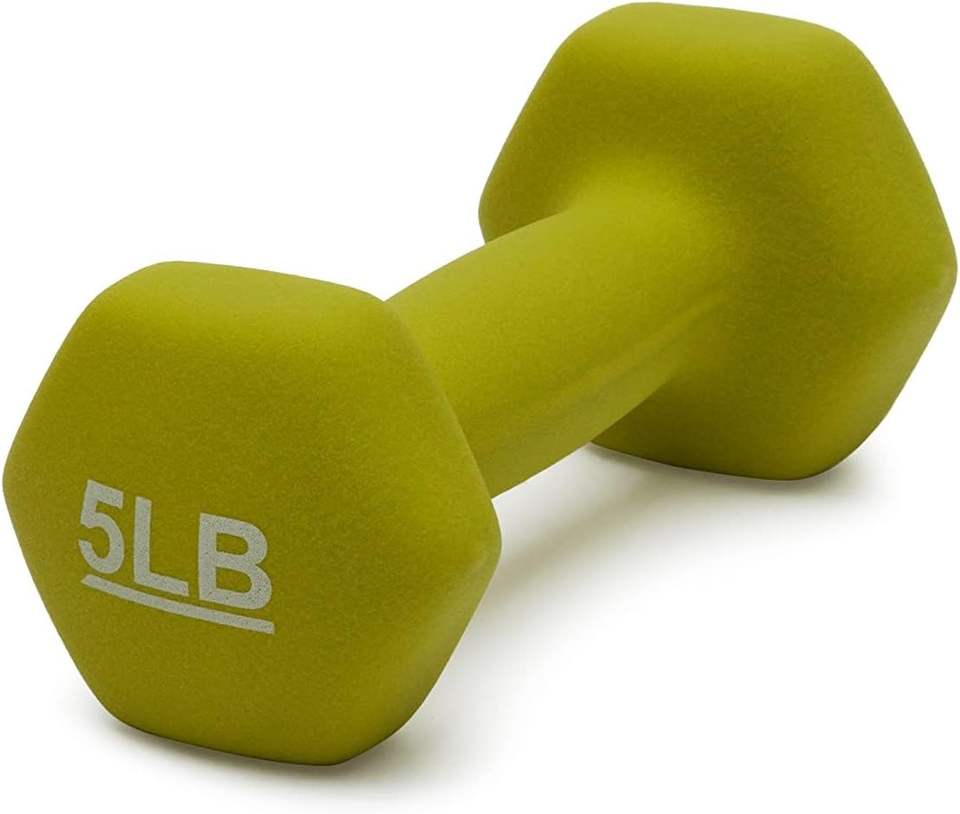 Basics Neoprene Dumbbell Hand Weights for Exercise and Muscle Toning ...