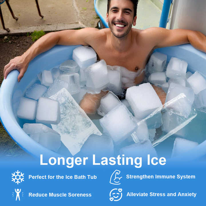 extra Large Silicone Ice Bath Ice Block Freezer Silicon Ice Cube Mold ...
