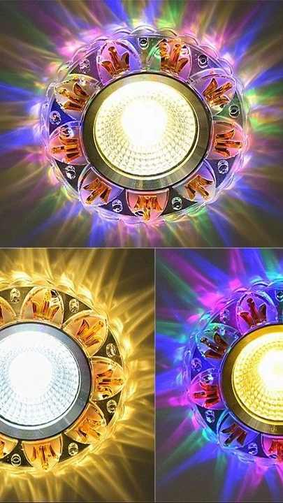 Crystal Spotlight Embedded Led Sky Lantern Down Light Living Room ...