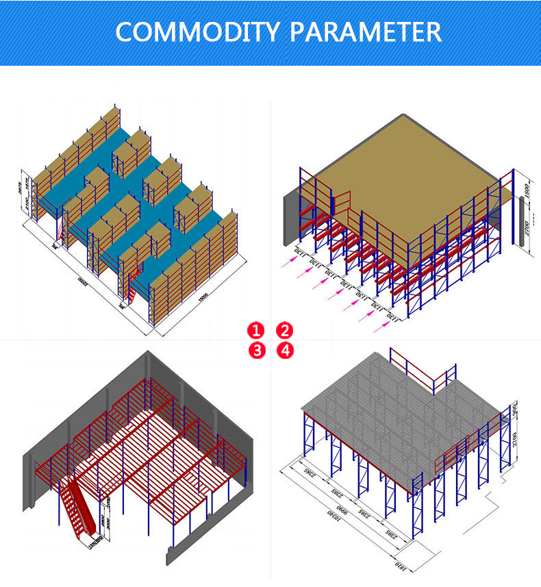 Custom Warehouse Racking Heavy Duty Mezzanine Ladder Storage Rack ...