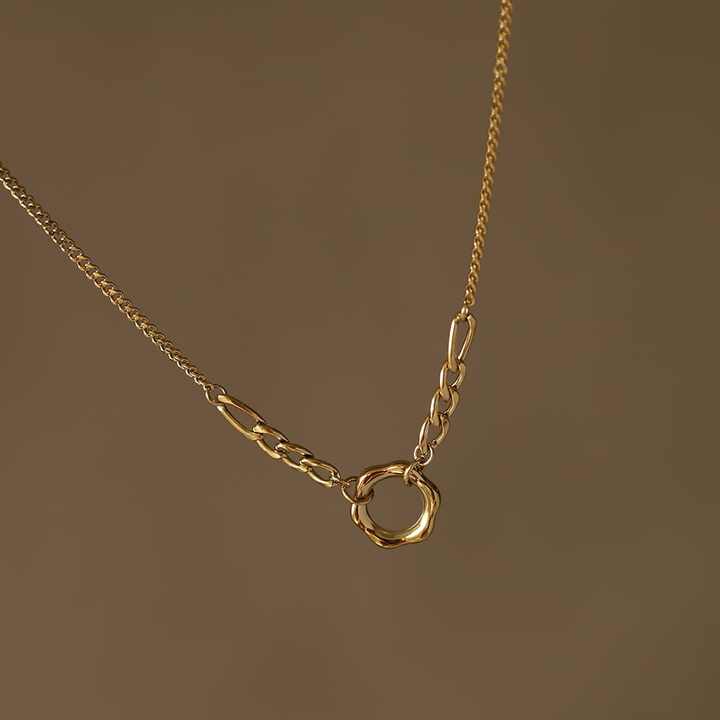 Female Simple Everyday Jewelry Tarnish Free 18k Gold Plated Stainless ...
