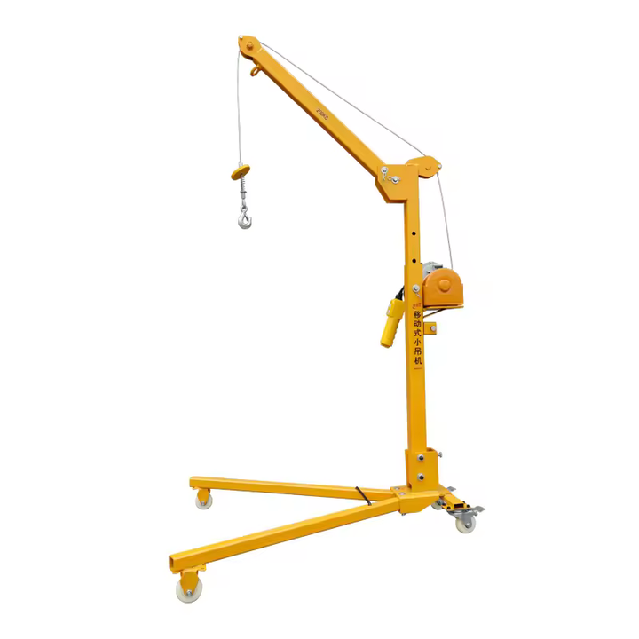 Mobile Portable 200kg Folding Hoist Manual Lifting Car Crane Hand Crank ...