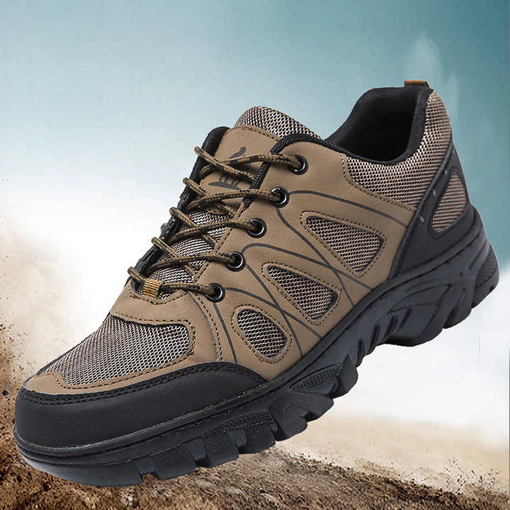 Outdoor Men's Hiking Shoes Breathable Mesh Hiking Casual Sports Shoes ...