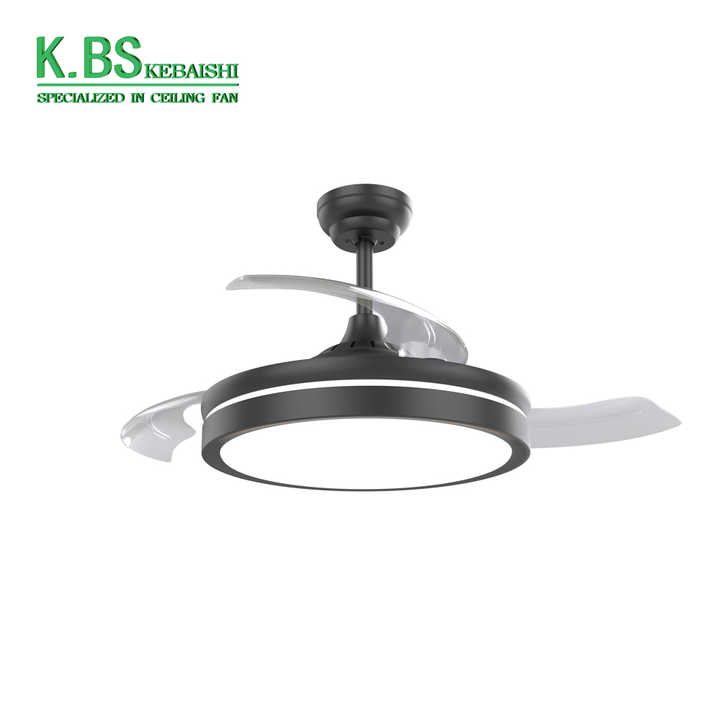 Indoor Decorative Reversible Bldc Motor 3 Abs Blades Modern Retractable ...