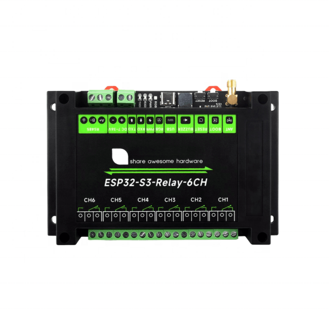 Esp32-s3-relay-6ch Industrial 6-Channel Wifi Relay Module