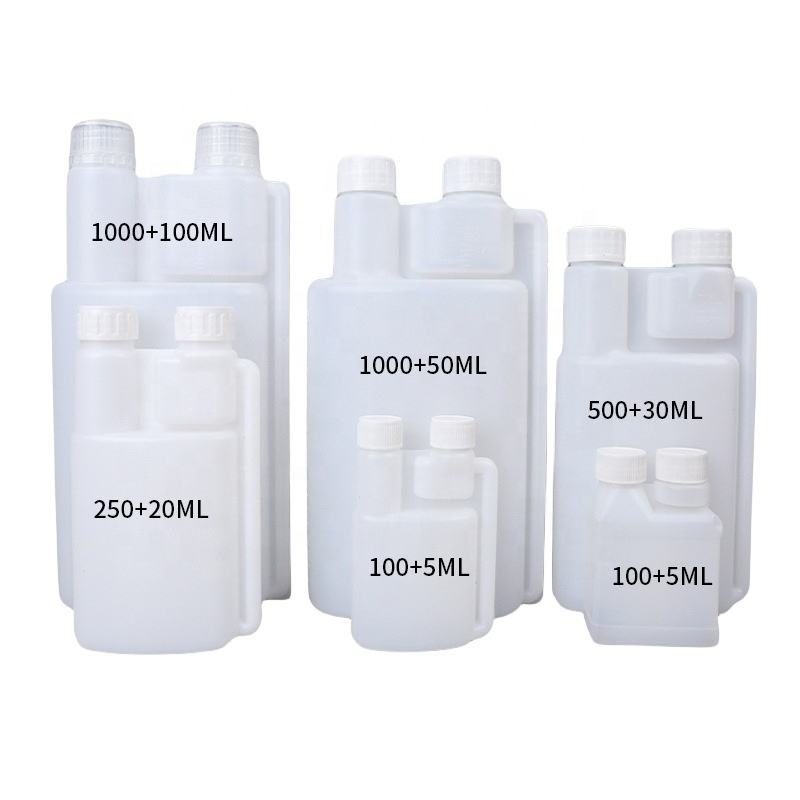 100ml 120ml 250ml 500ml 1000ml Laboratory HDPE Twin Double Neck ...