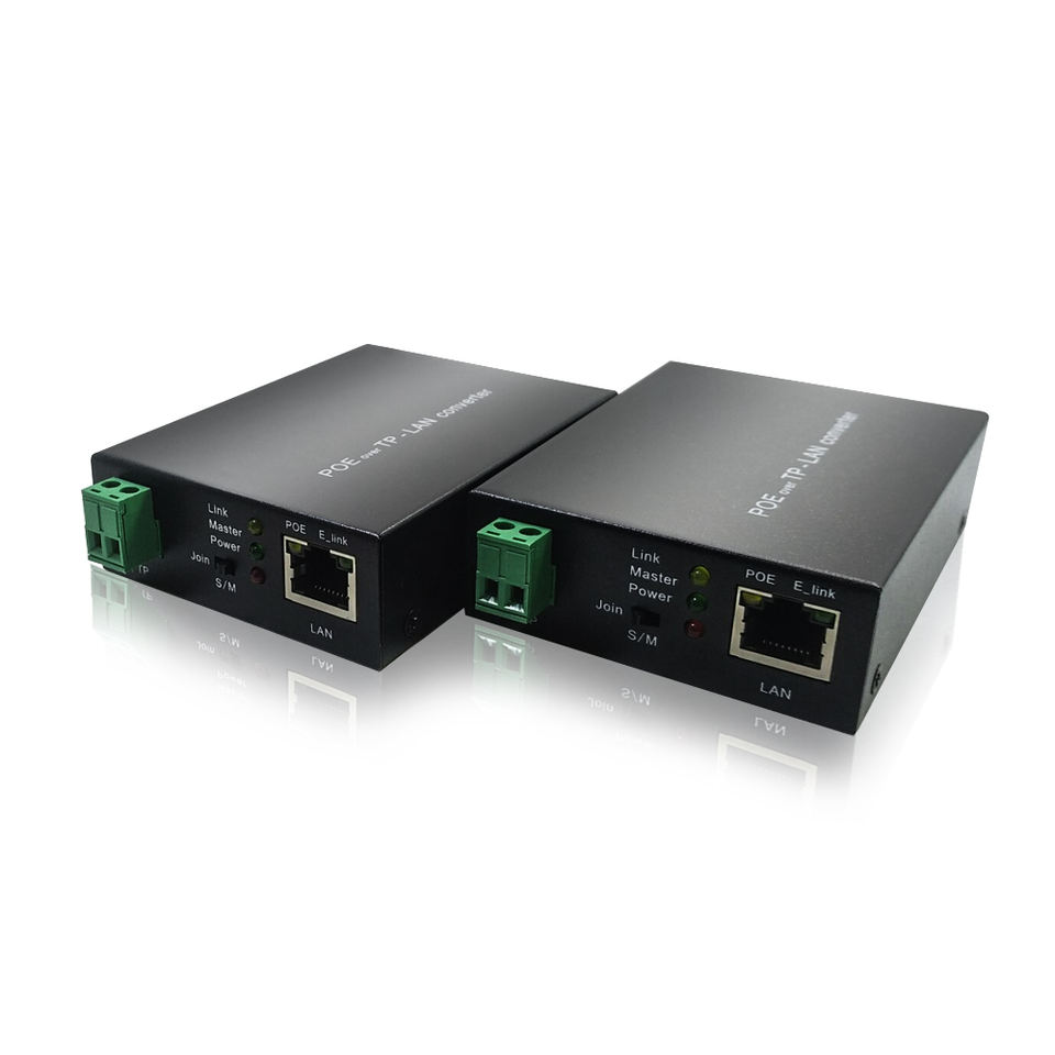 10/100M Ethernet PoE Repeater Over Twisted Pair Converter, Extends IP ...