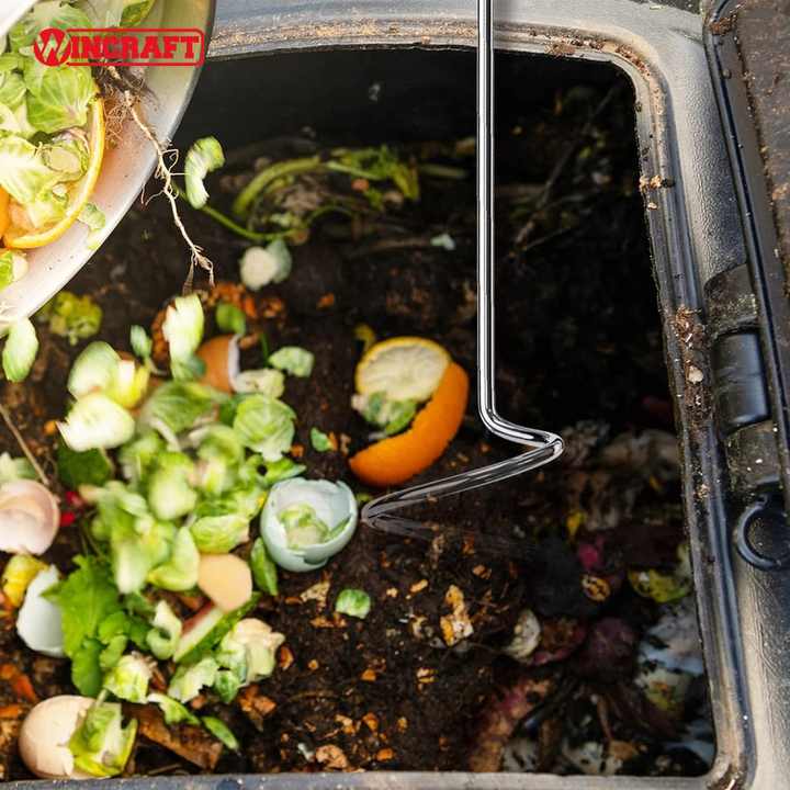 Compost Aerator Tool - Efficient Outdoor Compost Tumbler