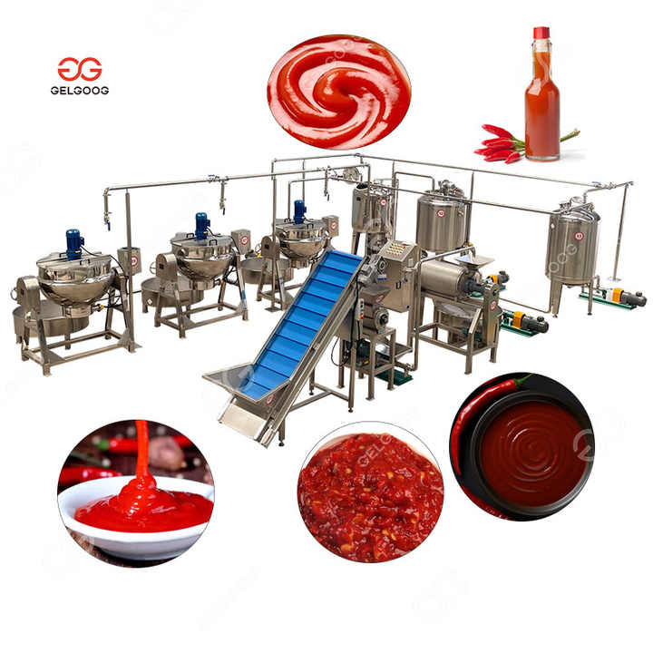 200kg/h Commercial Vegetable Chilli Sauce Grinding Garlic and Ginger ...