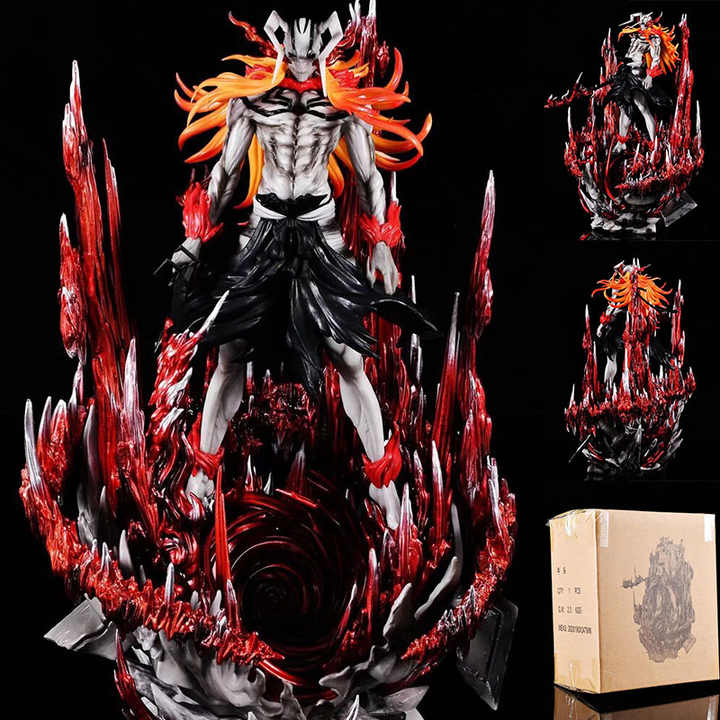 Big Size Statue 33cm Bleach Kurosaki Ichigo Anime Figure Sculpture PVC ...