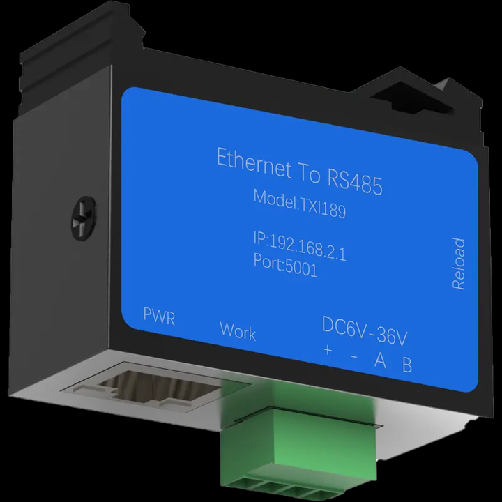 Din Rail Ethernet to RS485 High Speed 1 Port 10/100M Auto MDI-MDIX RJ45 ...