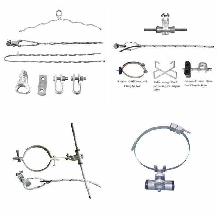 Helical Armor Rod Tension Wire Clamp Double Dead End Guy Grip ...