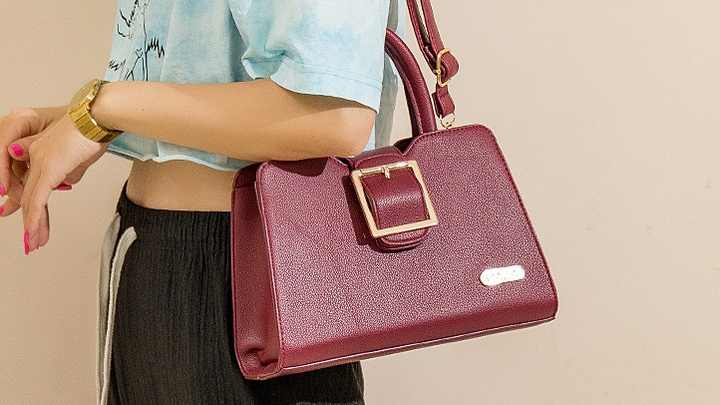 Jiali Qaza Lock Shoulder Bag Classic Solid Color Women Tote Hand Bag ...
