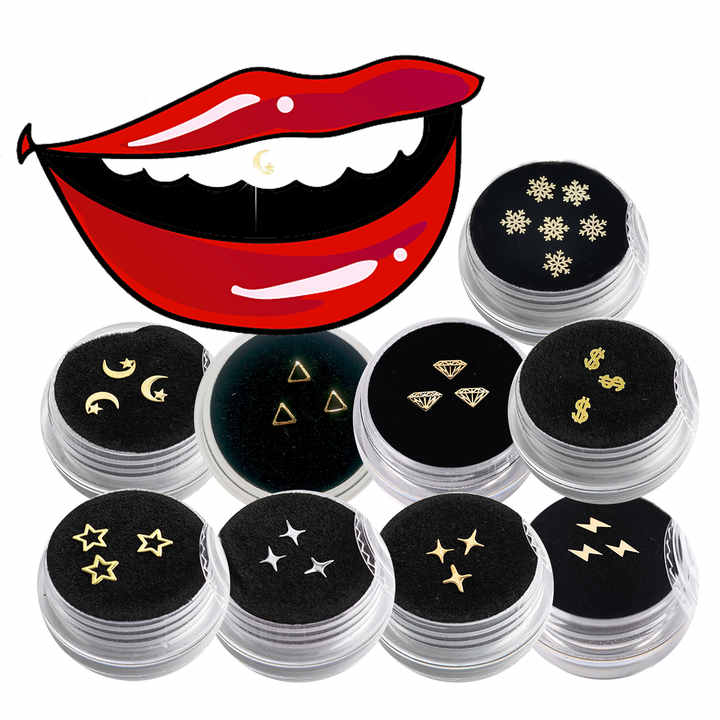 Tooth Gem Kit - 18K Gold Plated Teeth Jewelry Decorations