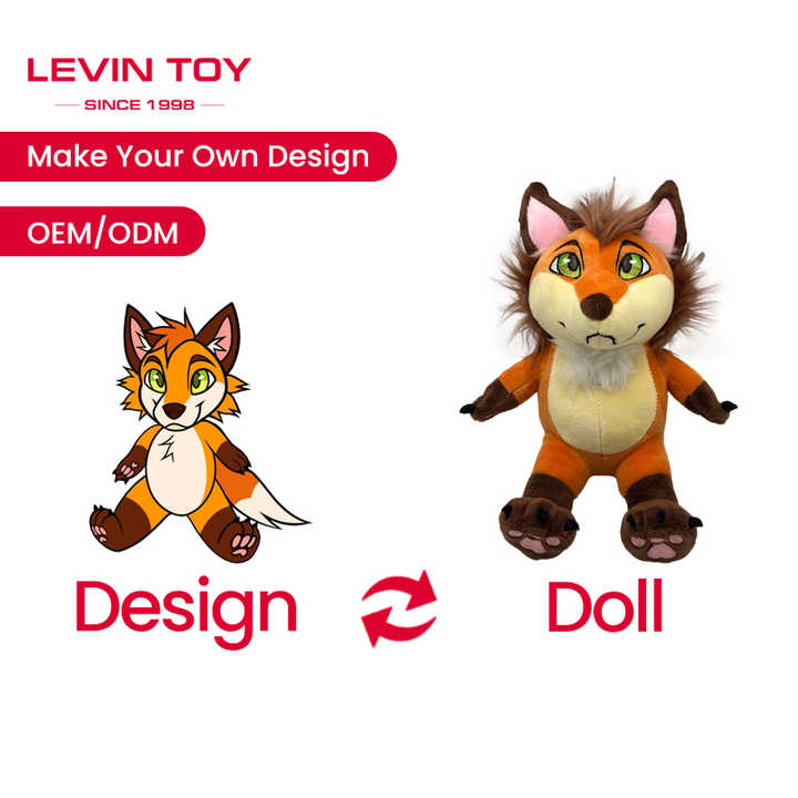 Customized Cute Soft Stuffed Werewolf Plush Toy Design