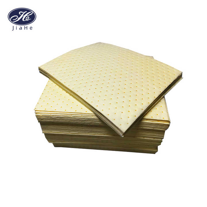 Customized Size Yellow Color Chemical Absorbent Pads for Spill Control ...