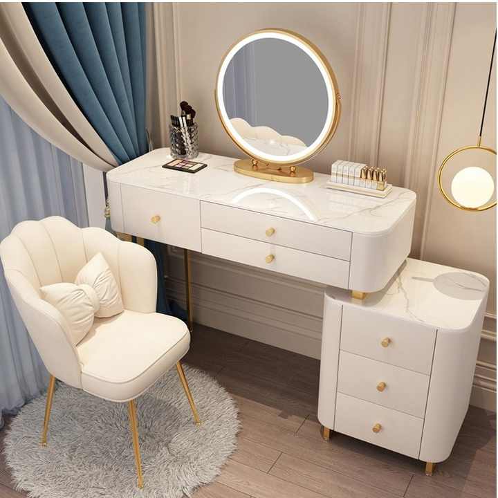 Luxury modern dressing table for bedroom make up dressing table white ...