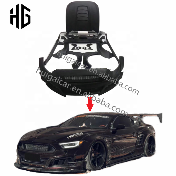 For New Ford Mustang Ii Wide Side Skirts Car Fenders Body Kit For Ford ...