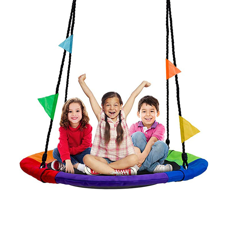 Heavy Duty Disk Swing with Straps - Great for Kids Outdoor