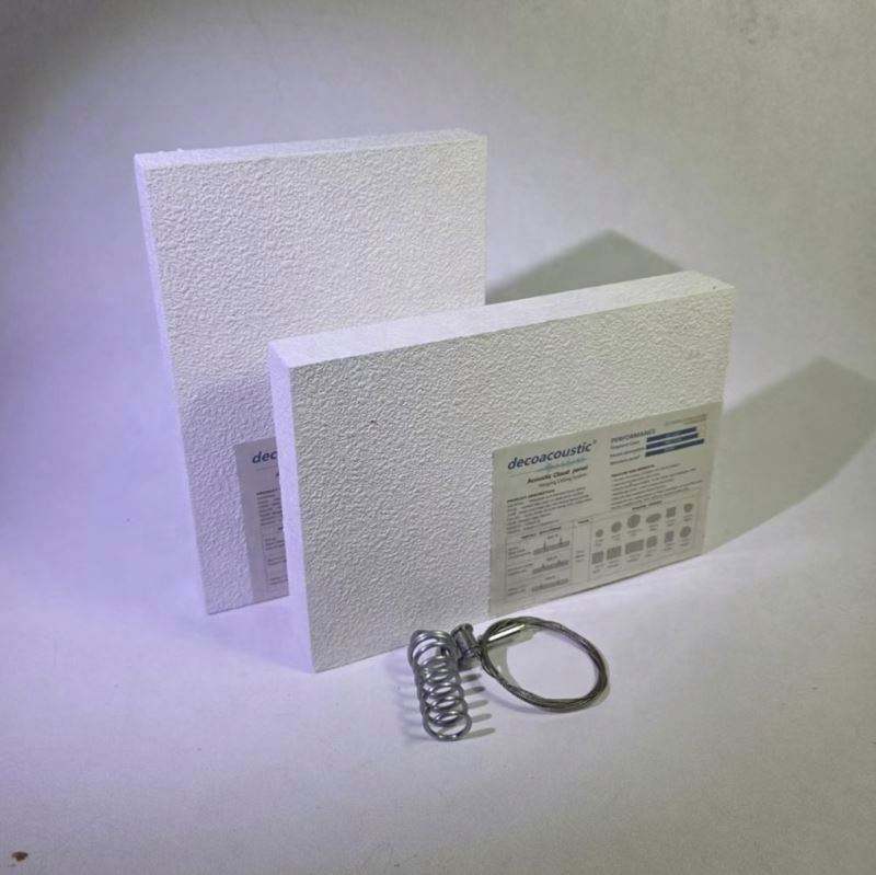 Acoustic Fiberglass Ceiling Board With Density 100kg/m3 Size 600x600mm ...