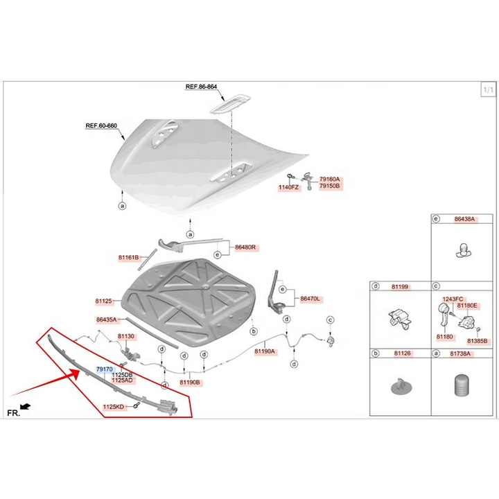 Genuine Sensor Unit Assy Active Hood for Hyundai & Kia