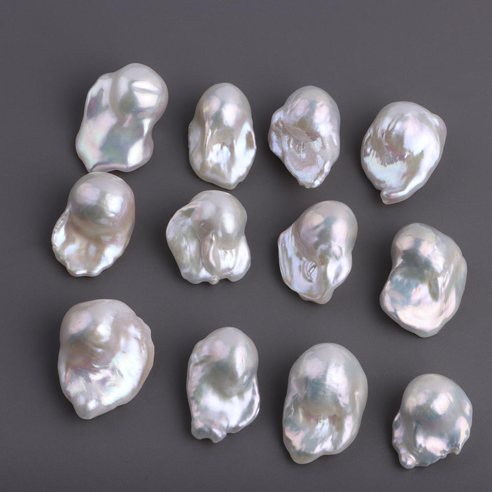 Natural Loose AAAA Grade Baroque Freshwater Pearls White Color 15-20mm ...