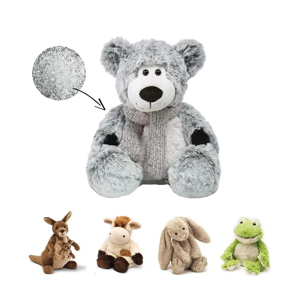 Trendy 2025 Customizable Weighted Plush Animal Microwave Safe Baby ...