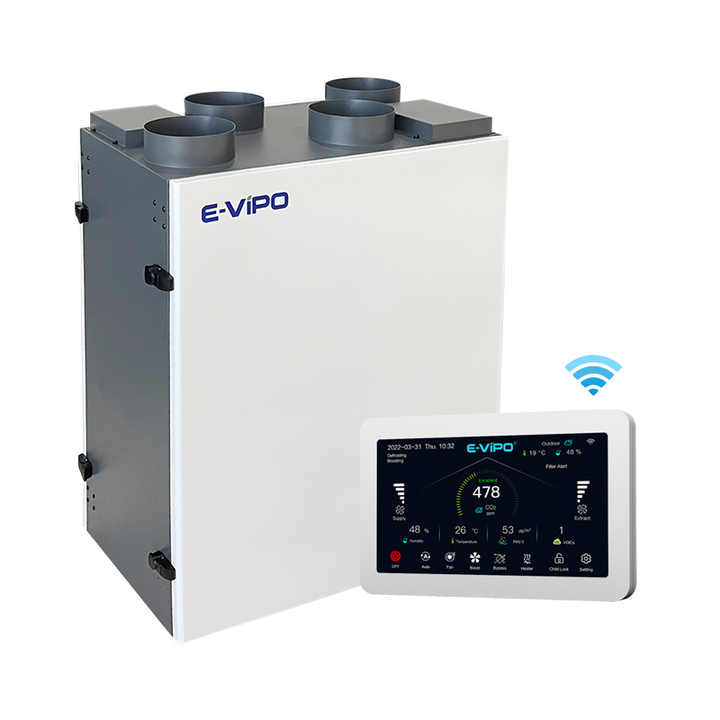 E-VIPO Heat Energy Recovery Ventilation Systems for Homes