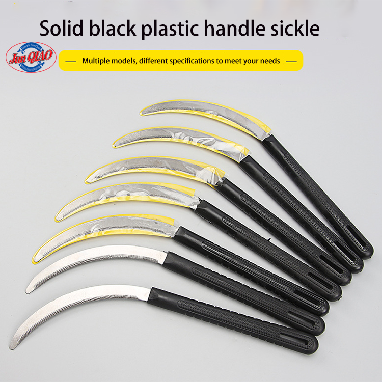 Large toothed sickle garden agricultural building wooden handle with ...