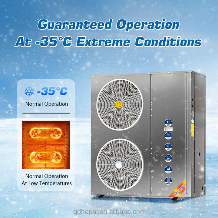 Heating and Cooling Dc Inverter Air to Water Air Source Heat Pump China ...