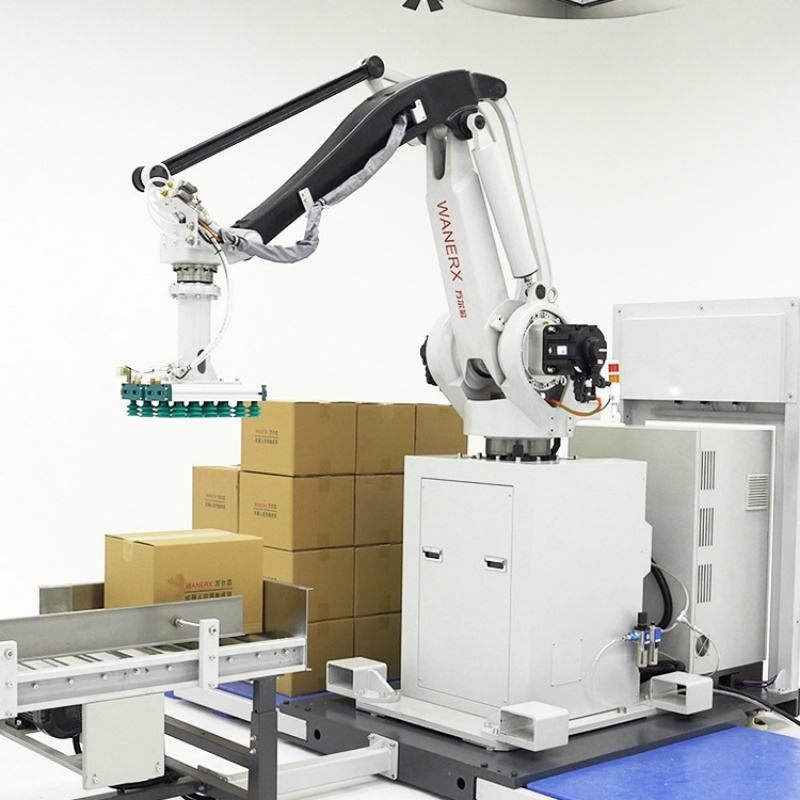 Industrial Automatic 50kg Electric Palletizer Robot for Carton Stacking Applicable Cans Bottles ...