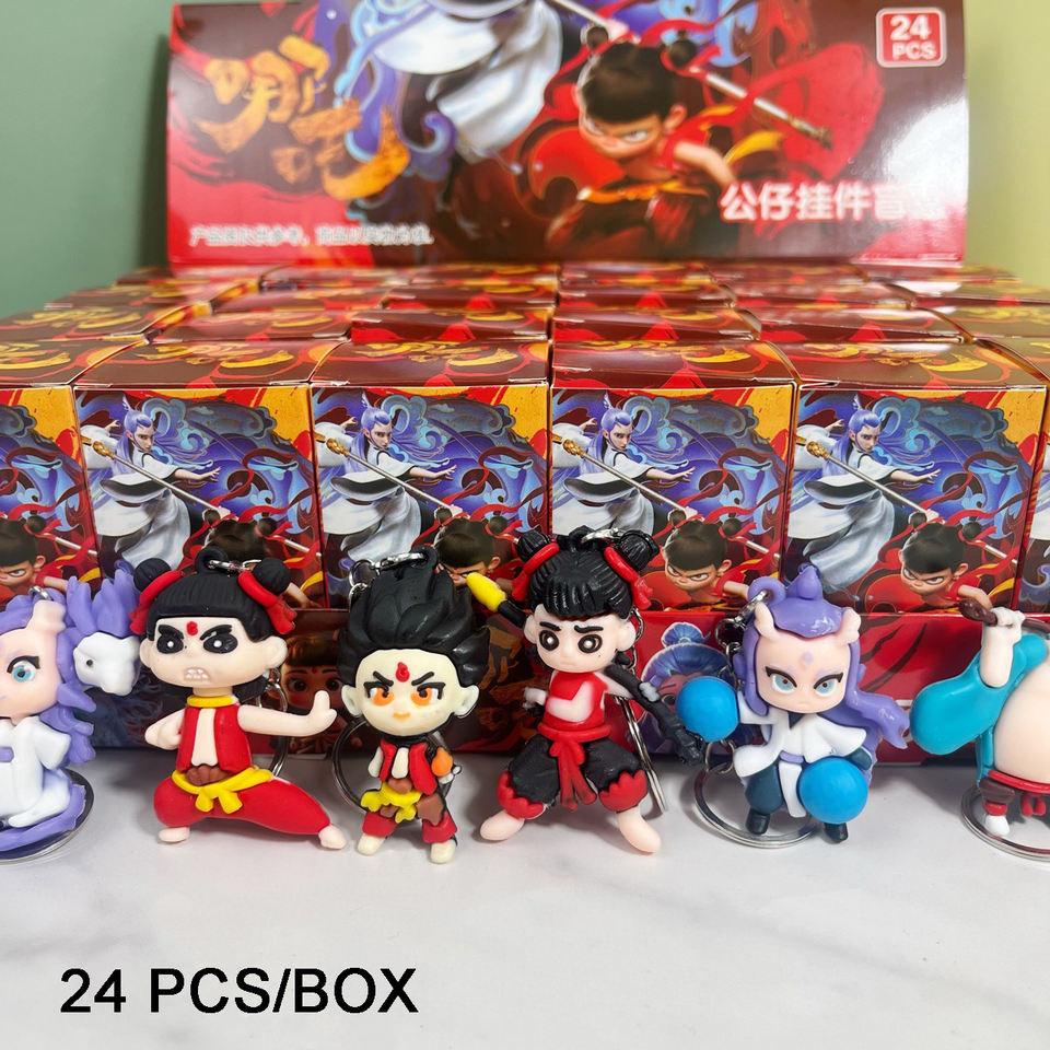 Mythical Nezha Surprise Blind Box Keychains Mini Doll Pendants for ...
