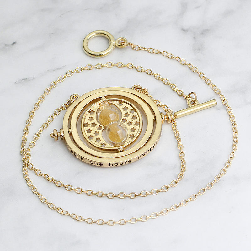 Anime-inspired Gold Plated Hourglass Pendant Necklace Alloy Pearl for ...