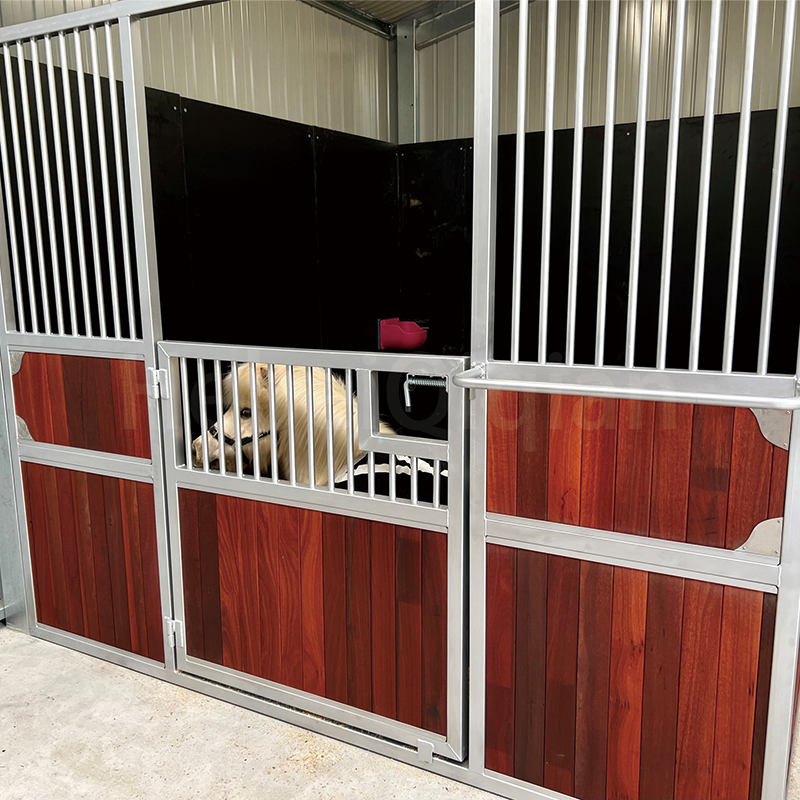 Luxury Steel Frame Bamboo Wood Horse Stable Anti-Corrosion Outdoor ...