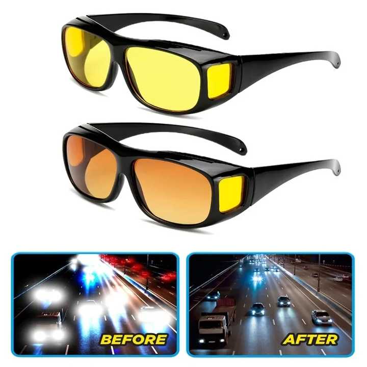 Car Night Vision Driving Glasses - Anti-Glare & UV Protection