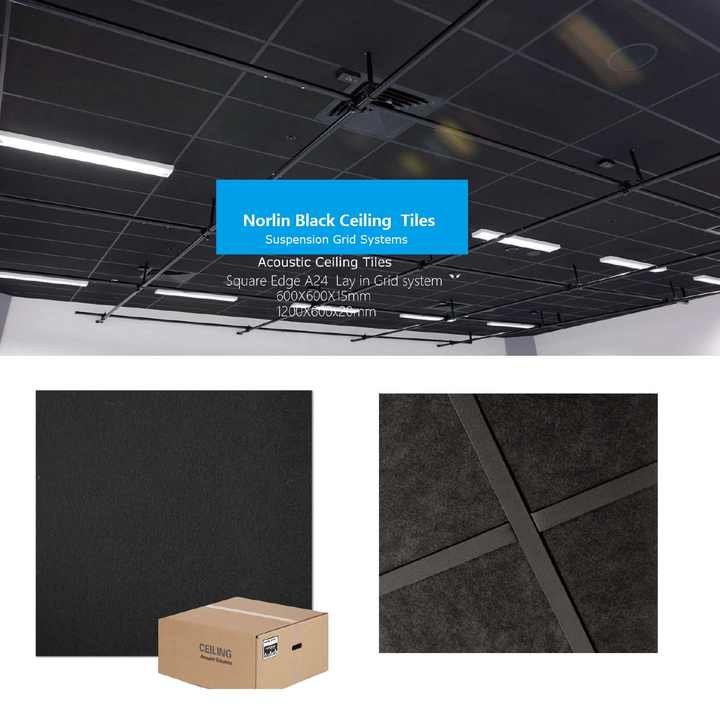 Fire-resistant Class A Ceilings Suspended Grid Ceiling Rock Wool ...