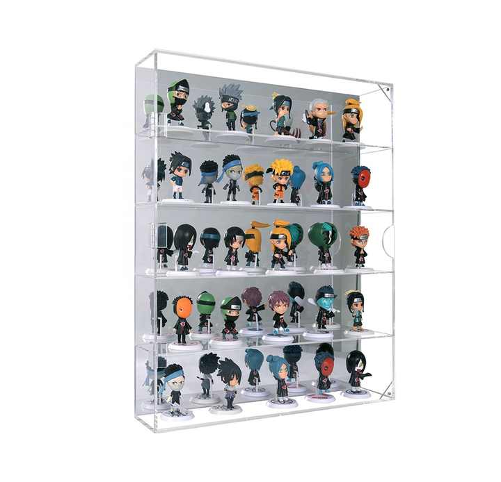 Acrylic Display Case with Mirror Back - Mini Figure Organizer