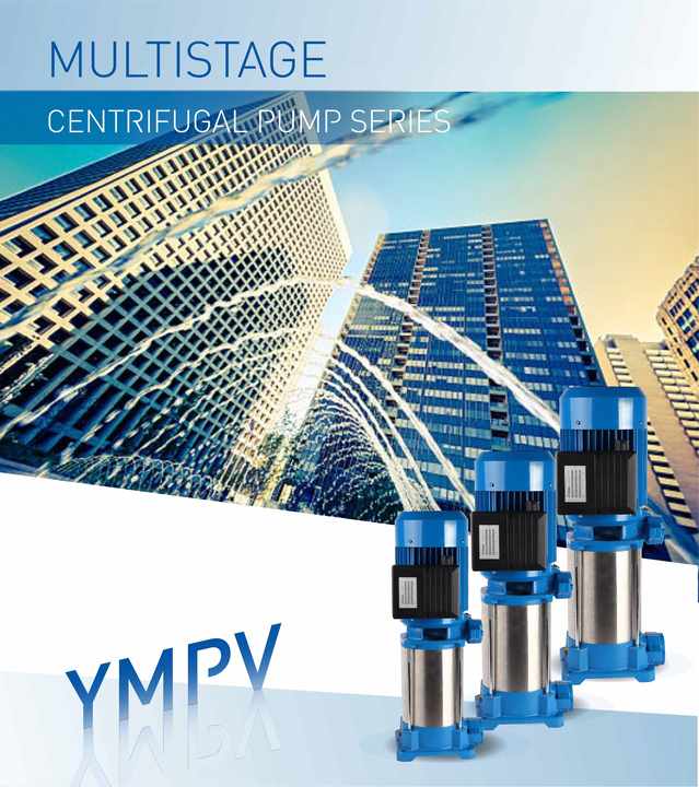 YMPV3-30 Vertical Multistage Water Centrifugal Pump PPO Impeller Clean ...