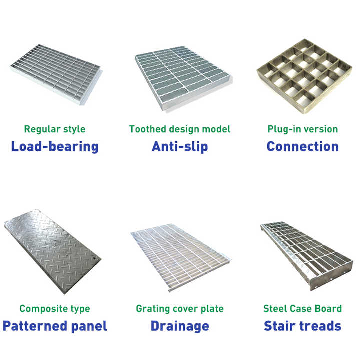 Anti-slip Stair Treads Steel Grating Weight Stainless Steel Stair ...