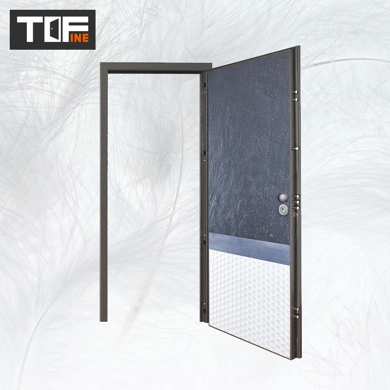 Italian Style Wooden Armoured Steel Security Door for Home Living Room ...