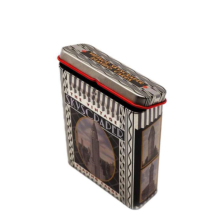 Custom Embossed Packaging Playing Cards Tin Box - Eco-friendly