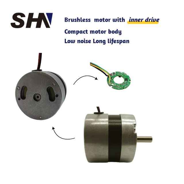 57mm Brushless DC Motor - 24V 52W 3600rpm for Smart Machines