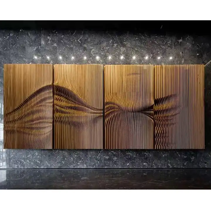 3D Curved Wood Wall Panels - Stylish & Eco-Friendly Decor