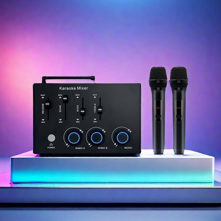 Hot Sales Professional Karaoke Mixer Wireless Microphone System UHF ...