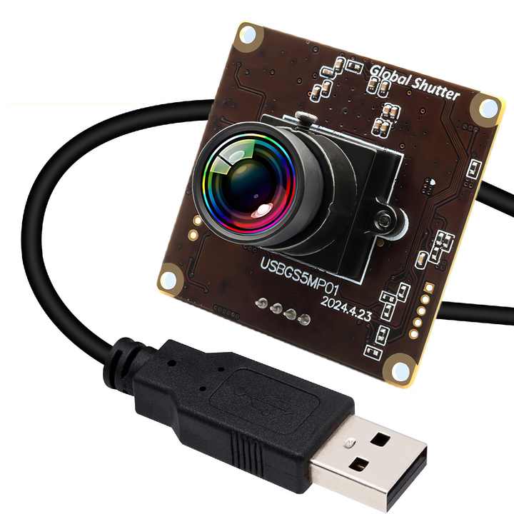 5MP Global Shutter USB Camera Module for High-Speed Monitoring