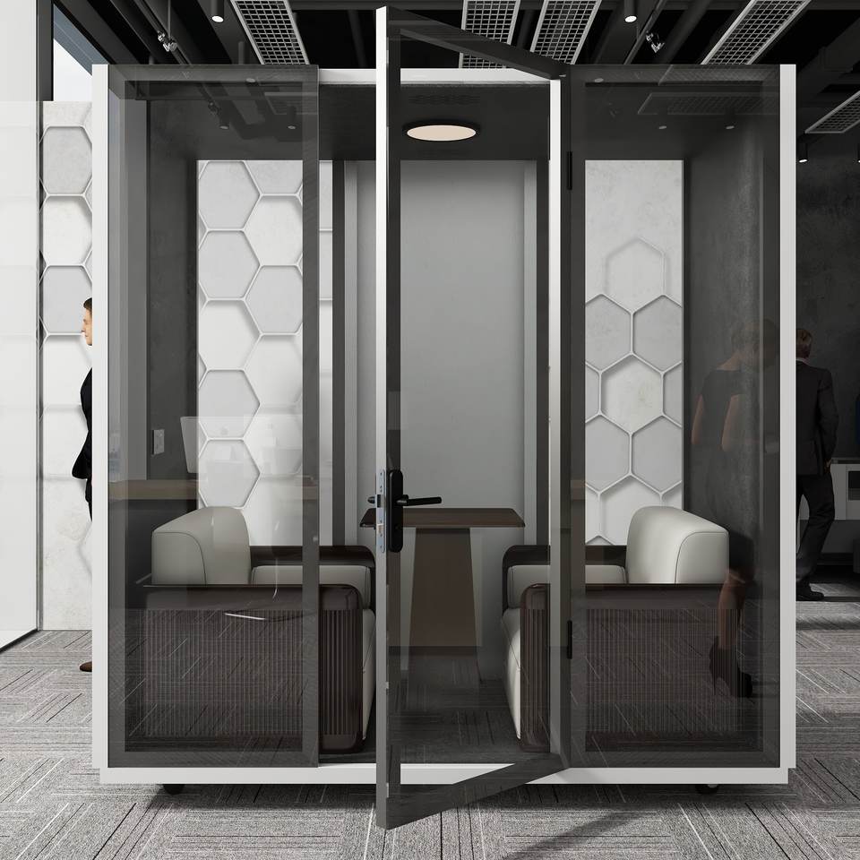 Modern Design Indoor Mobile Work Space Office Pod Soundproof Meeting ...