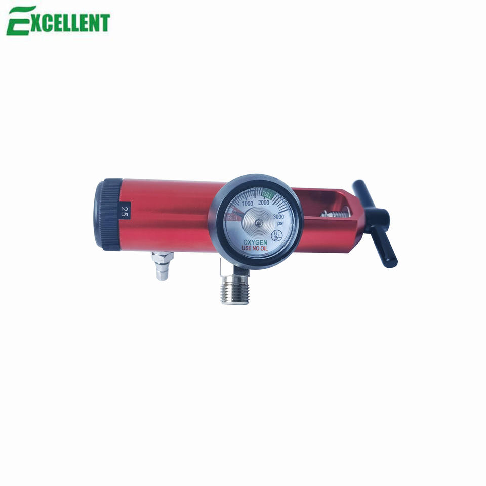 EMS Medical Oxygen tank Pressure Regulator CGA870 Click Style, Flow 0 ...