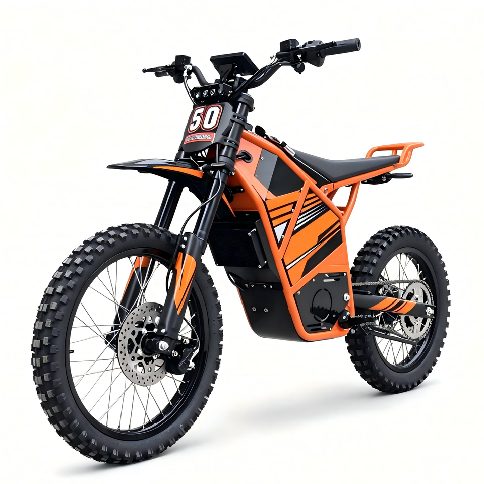 HCBK-X50 Trail Electric Motorcycle Brushless 10000W Mid-drive Motor New ...