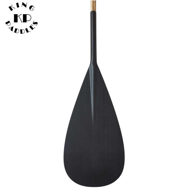 Traditional Tahitian Canoe PADDLE with Wood Shaft