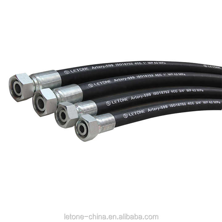 SAE 100R1 & 100R2 Hydraulic Rubber Hoses China Factory Moulding Cutting ...
